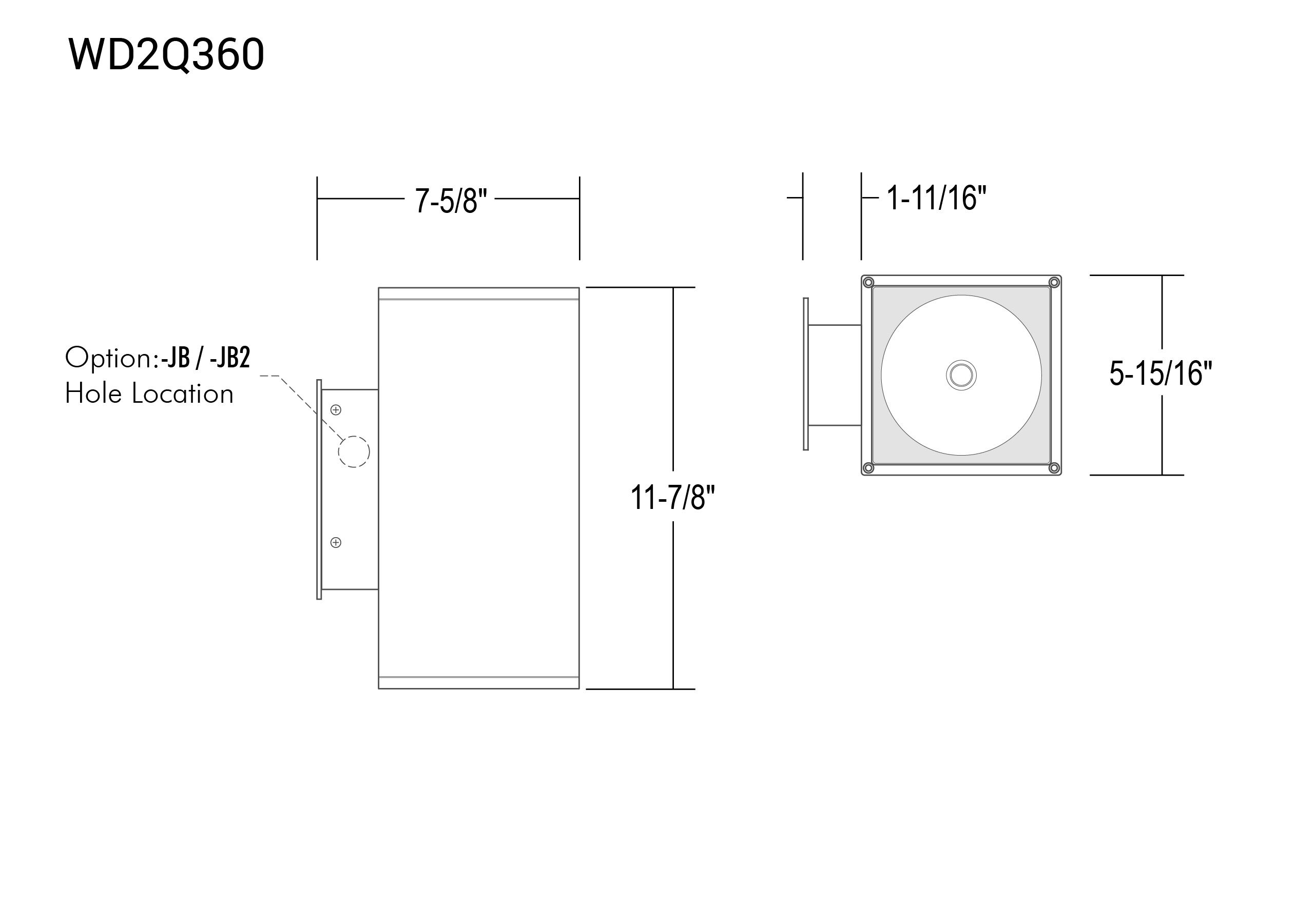 Liton | WD2Q360 | 6" Square 2-Direction Wall Mount (IP65) - 2 x 1000lm ...