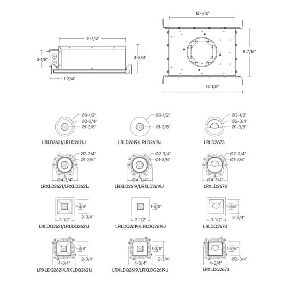 Liton | LHLD26IC-FRM | 2.5" Gen 2 P-Series IC Frame New Construction ...